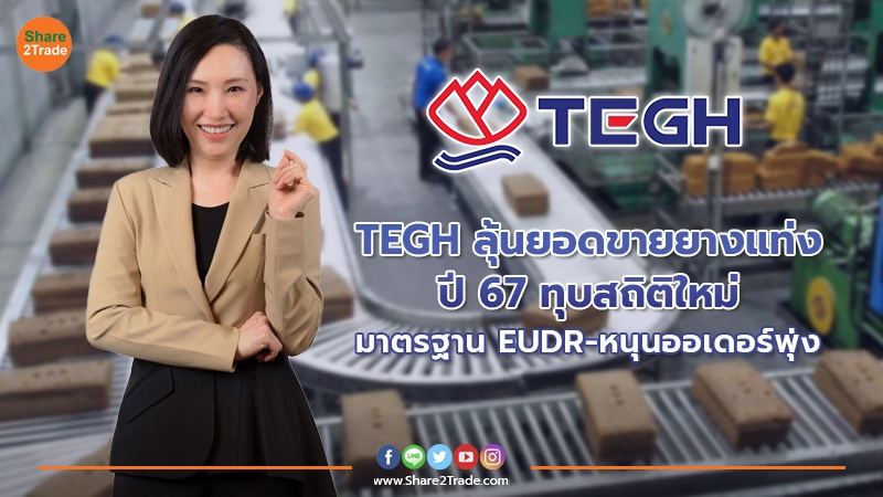 TEGH ลุ้นยอดขายยางแท่งปี 67 ทุบสถิติใหม่ มาตรฐาน EUDR - หนุนออเดอร์พุ่ง | Share2Trade